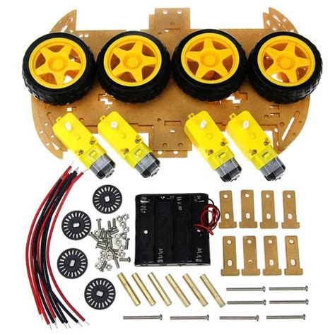 4wd Robot Smart Car Chassis Kits Car With Speed Encoder For Arduino At ₹ 530piece Robotics