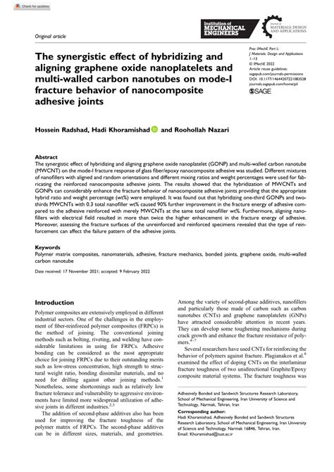 Pdf The Synergistic Effect Of Hybridizing And Aligning Graphene Oxide Nanoplatelets And Multi