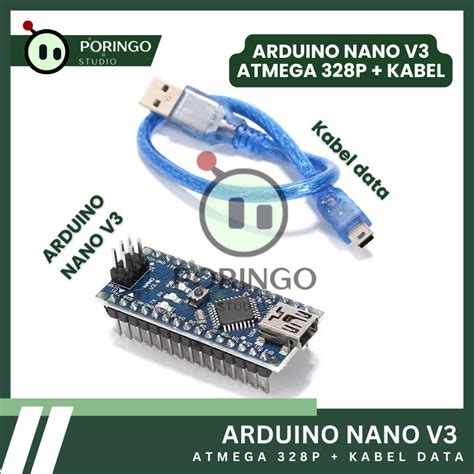 Jual Arduino Nano V3 Atmega328p Ch Kabel Data Shopee Indonesia