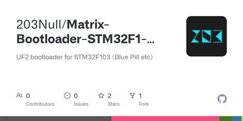 Github 203nullmatrix Bootloader Stm32f1 Uf2 Uf2 Bootloader For
