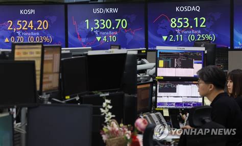 코스피 실적시즌 눈치보기 속 약보합2520대서 등락종합 연합뉴스 나무뉴스