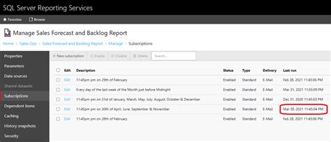 ssrs 2016 report subscription running on wrong month stack overflow