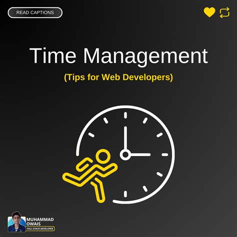 Muhammad Owais On Linkedin Time Management Tips For Web Developers ↓ → Start With The Most