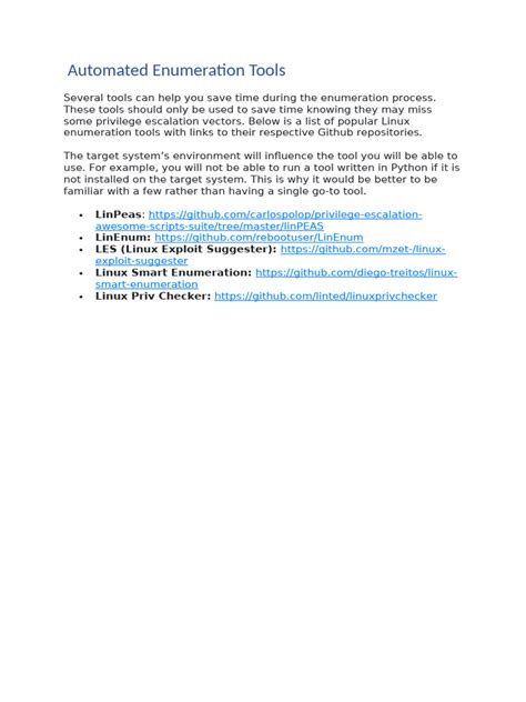 4 Automated Enumeration Tools Pdf