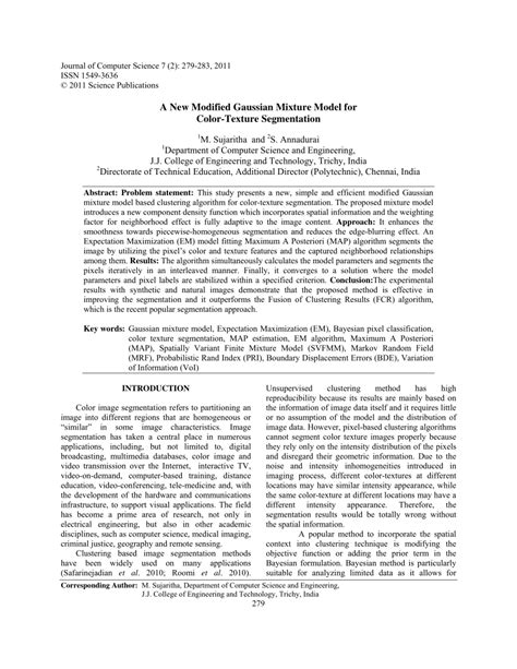 Pdf A New Modified Gaussian Mixture Model For Color Texture Segmentation