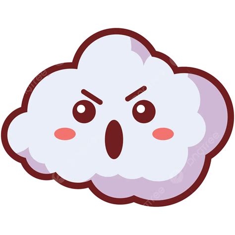 성난 구름 벡터 화난 구름 표현 Png 일러스트 및 벡터 에 대한 무료 다운로드 Pngtree