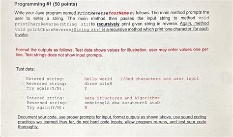 Solved Programming 1 50 ﻿pointswrite Your Java Program