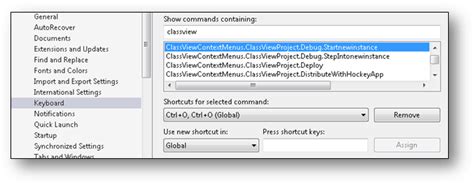 Creating Visual Studio Debug Shortcut