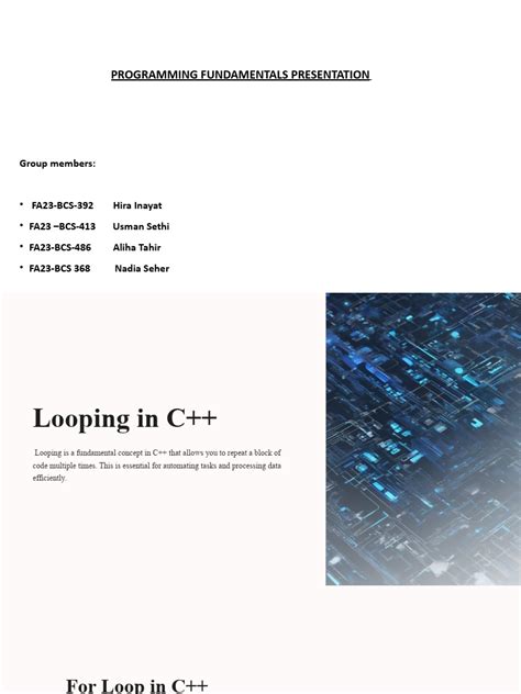 Looping In C Final Download Free Pdf Control Flow Computer Programming