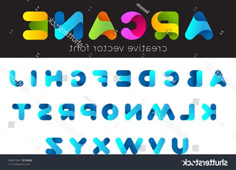 Ribbon Font Vector At Collection Of Ribbon Font