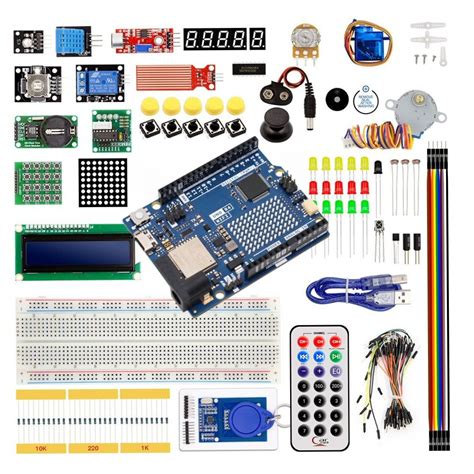 Kit Arduino Uno R4 Wifi Avanzado Compatible 200 Componentes Sku 768r4