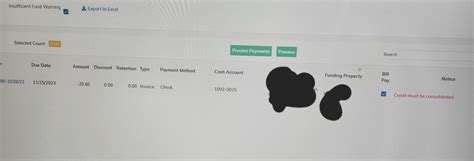 Payable Went To Exception With Error Credit Must Be Consolidated Ryardi