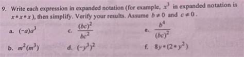 Answered 9 Write Each Expression In Expanded Notation For Example In