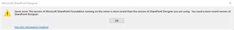 Server Error The Version Of Microsoft Sharepoint Foundation Running