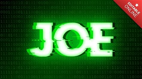 Joe Hack Style Text Effect Generator
