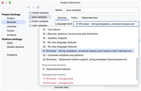 模块结构设置 Intellij Idea 文档