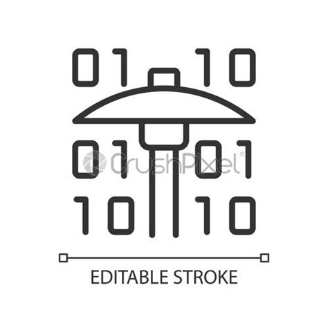 Data Mining Linear Pixel Perfect Icon Stock Vector 4636126 Crushpixel