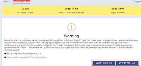 User Manual Filing Application For Rectification Of Order