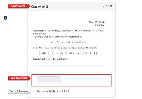 Solved Example 2 13 Writing Equations Of Planes Parallel To Chegg Com