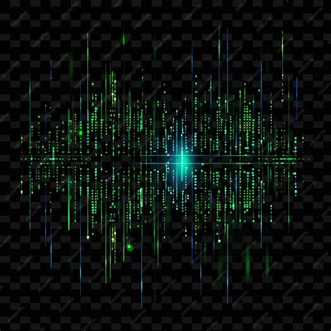 premium psd hacking borderline design neon lines style binary code