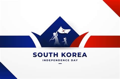 한국 독립 기념일 배경 디자인 프리미엄 벡터