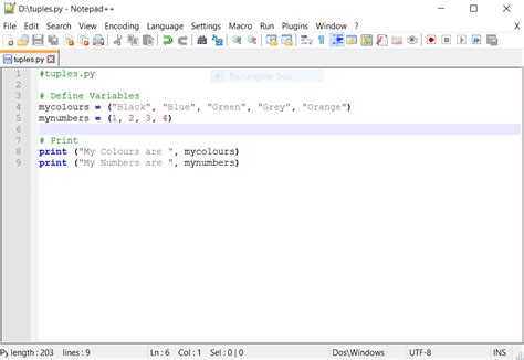 screenshot of writing python code in notepad windows 10 taken on