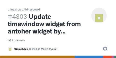 Update Timewindow Widget From Antoher Widget By Custom Action · Issue 4303 · Thingsboard