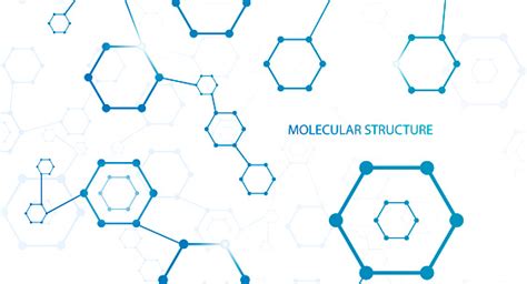 Molecular Structure Or Molecular Structural Coding Vector Illustration
