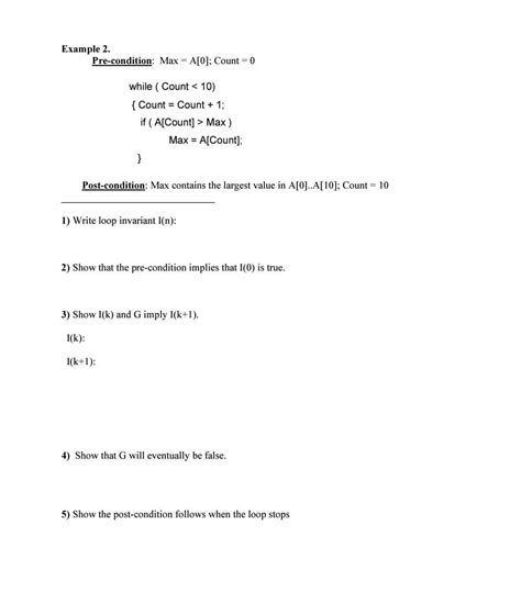 Algorithm Correctness Or How To Prove Programs Are Chegg