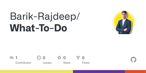 GitHub Barik Rajdeep What To Do