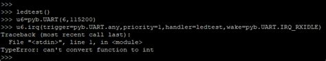 Pyb Uart Irq Callbacks Issue Micropython Micropython Github