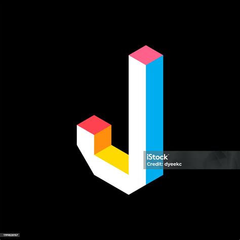 3d 다채로운 편지 J 로고 아이콘 디자인 템플릿 요소 알파벳 J에 대한 스톡 벡터 아트 및 기타 이미지 알파벳 J 로고 0명 Istock