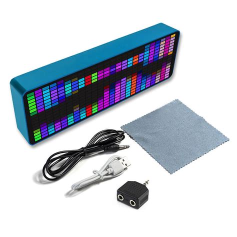 Miccable Sound Level Meter Clock Led Audio Display Music Spectrum