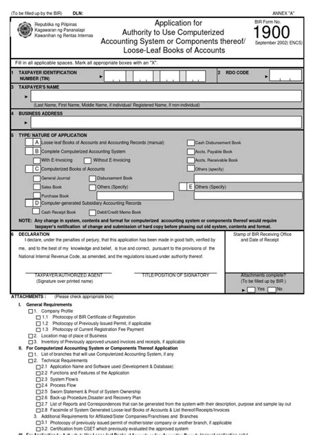 Bir Form No 1900 Pdf Debits And Credits Business