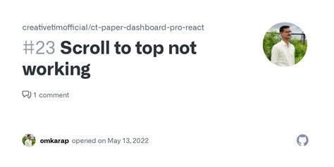scroll to top not working · issue 23 · creativetimofficial ct paper