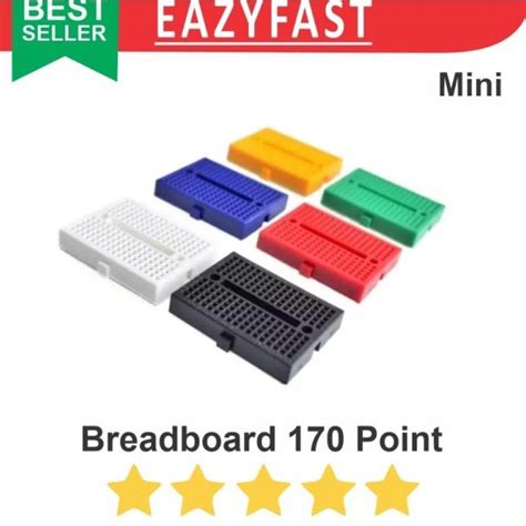 jual breadboard 170 p pin point lubang arduino bread project proto board efst90 buru order