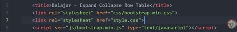 Cara Membuat Expandcollapse Table Rows Dengan Bootstrap Dan Jquery