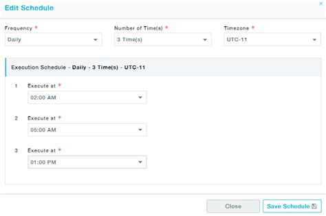 Modify Schedule Merlin Help
