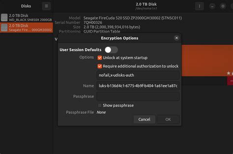 Encrypted Partition With User Files Not Mounted At Start Up