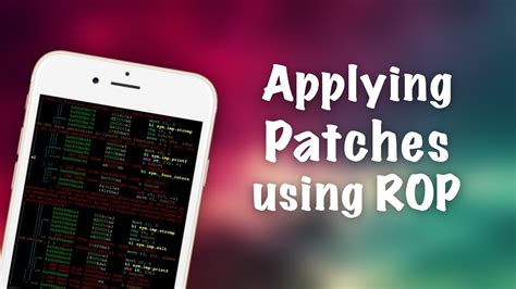 How To Patch Processes Using Rop Binary Exploitation Tutorial Youtube