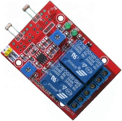 Taidacent 2 Way 5v Photoresistor Sensor Module Light Detecting Resistor