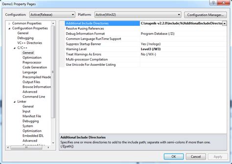 Running Mapnik In Visual C
