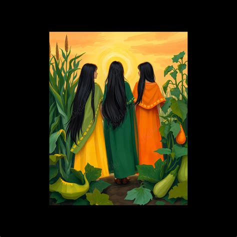 The Three Sisters Poster Corn Green Beans And Squash Poster Wall Art