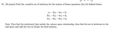 Solved Points Find The Complete Set Of Solutions For Chegg