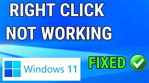 Right Click Not Working In Windows 11 Fixed Youtube