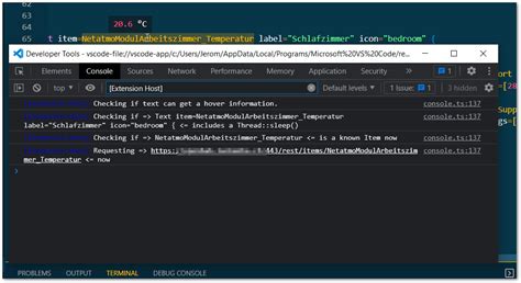 No Mouseover Effect To Show Variable Values Vs Code Openhab Community