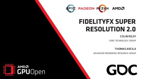 AMD FidelityFX Super Resolution FSR AMD GPUOpen