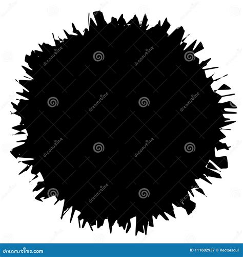Concentric Radial Element Radiating Abstract Geometric Element Stock Illustration