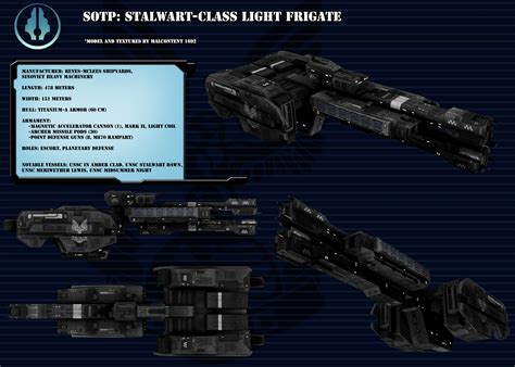 Halo Unsc Stalwart Class Light Frigate Sotp By Malcontent1692 On