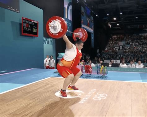 第40金！举重女子81公斤以上级李雯雯卫冕成功巴黎奥运会金牌东京